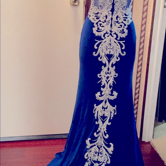 Dresses | Royal Blue And White Formal | Poshmark